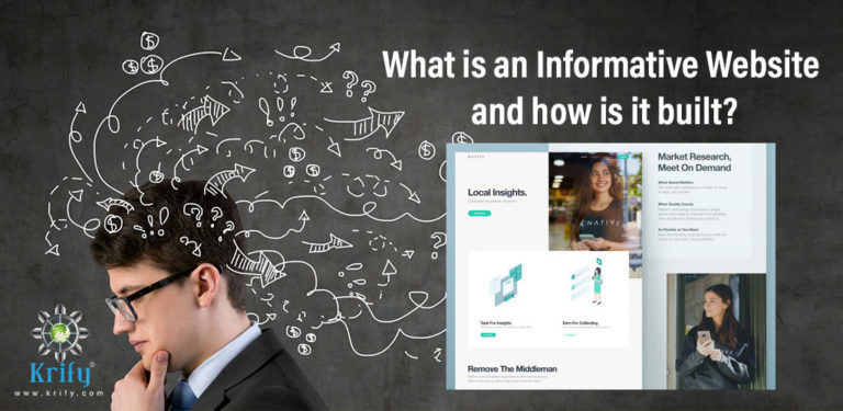 What is an informative website and how is it built?