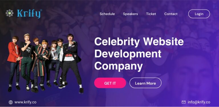 Celebrity Website Development Company