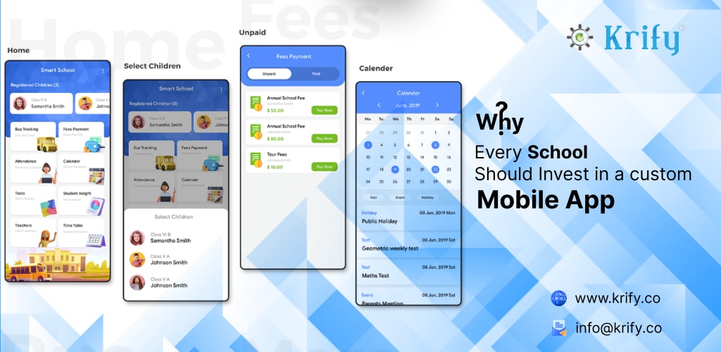 Custom Mobile App for Schools